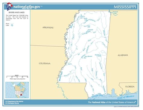Mississippi Labeled Map 115x178
