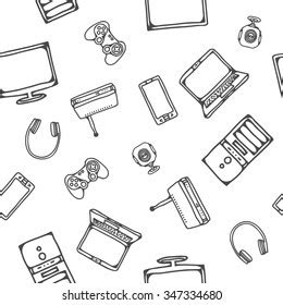 Vector Seamless Pattern Computer Icons Design Stock Vector Royalty Free Shutterstock
