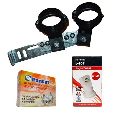 Win A 2 Lnb Add On Bracket Bundle For Ku Dish W Amiko Lnb And Pansat 4x1 Diseqc Switch