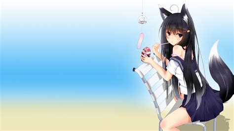 Anime Kitsune Girl Wallpaper