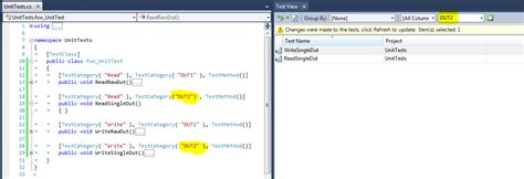 Unit Test Framework Add Categories And Or Ut Selector Ni Community