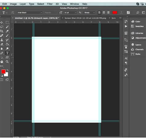 How To Add Bleeds And Crop Marks In Photoshop Standard Bleed Size