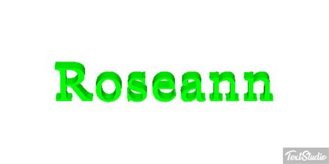 Roseann Name Animated  Logo Designs