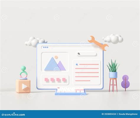 3d web development application design coding and programming on