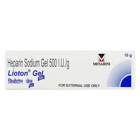 Lioton 500 Gel View Usage Side Effects Price And Subtitute Egmedi
