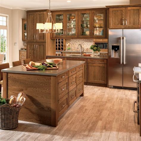 Shenandoah Mission 145625 In X 145 In Tawny Oak Shaker Cabinet Sample