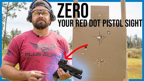 How To Zero A Red Dot Sight On A Pistol The Easy Way Youtube