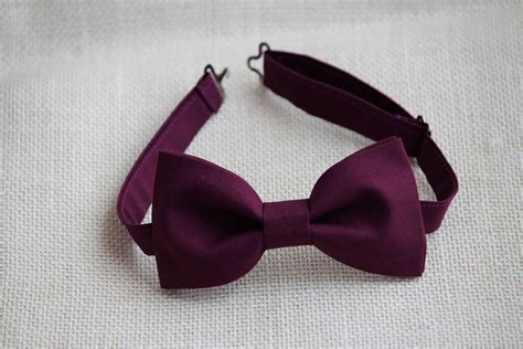 Eggplant Mens Bow Tie Burgundy Bow Tie Purple Bow Tie Purple Wedding