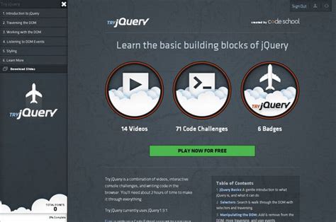 learn jquery interactive challenges