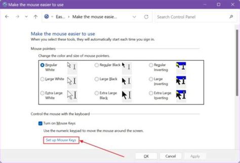 Mouse Keys How To Control The Mouse Cursor With A Keyboard In Windows