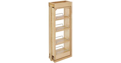 Rev A Shelf WF C Wood Classics W H Filler Pull Out Between Cabinet Organizer For