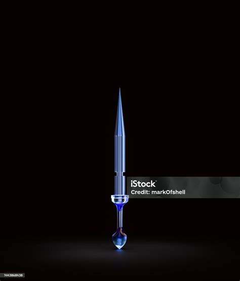 보라색 유리 칼 전투 무기 블레이드 군사 및 사냥 단검 중세 무기 3d 렌더링 강철에 대한 스톡 사진 및 기타 이미지 강철