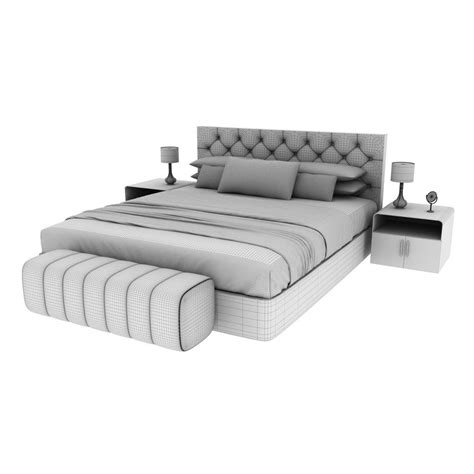 Red Bed 3d Model Download Maxve