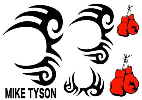 Mike Tyson Face Tattoos A5 I Temporary Tattoos Like Ink