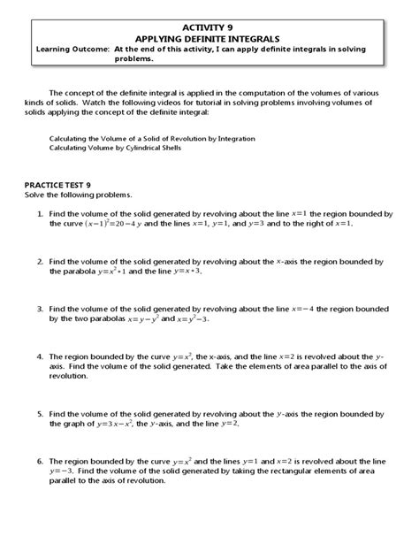 Application Definite Integral Pdf