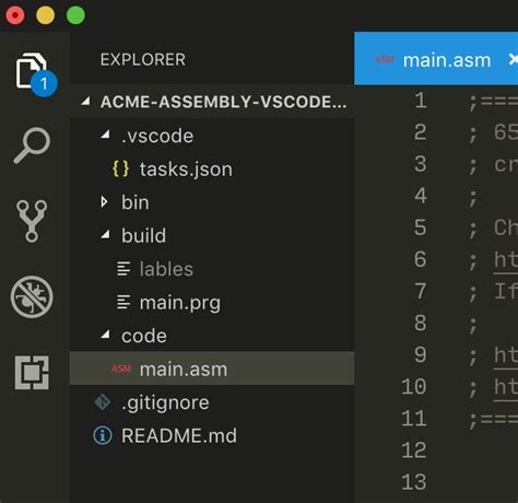 GitHub Esshahn Acme Assembly Vscode Template A Template For Compiling Assembly Code With
