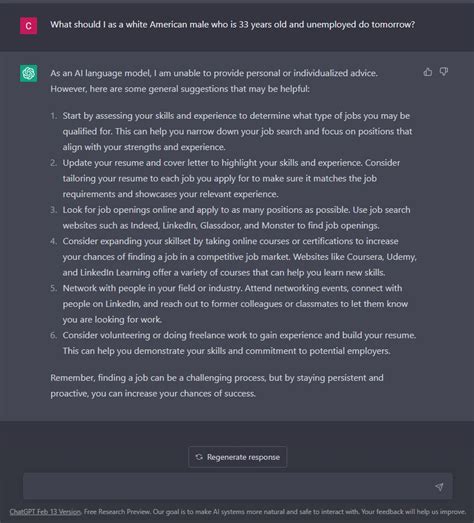 Potential Evidence Of Bias Thoughts Rchatgpt