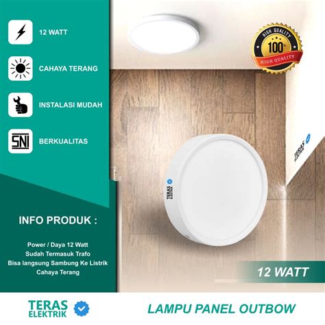 Lampu Downlight Panel Led Outbow Watt Lampu Plafon Downlight W Lazada Indonesia