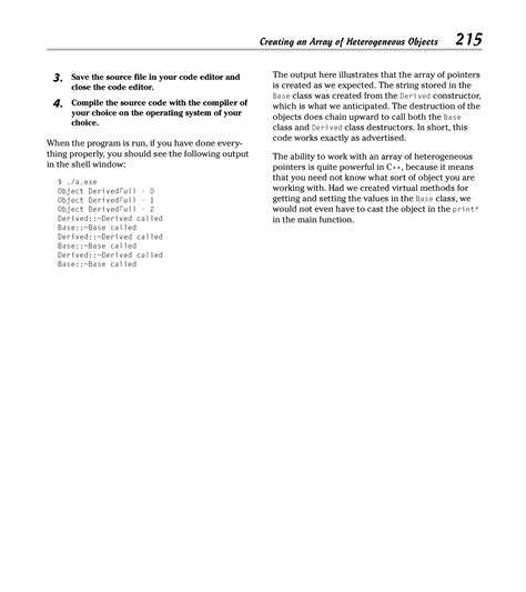 C Timesaving Techniques 42 Creating An Array Of Heterogeneous Objects 215 3 Save