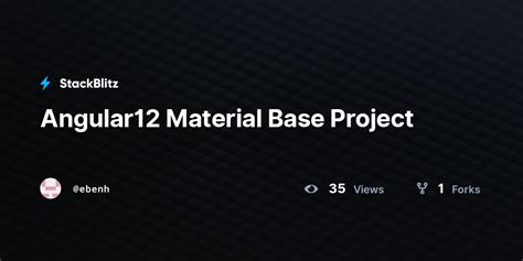 angular12 material base project stackblitz
