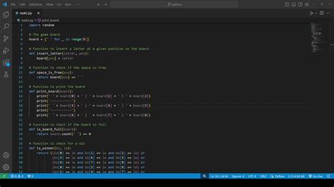 Sanyukta Pawar On Linkedin Task2 Python Coding Tictactoe
