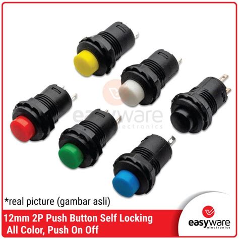 Jual Push Button Mm Self Locking Push On Off Tombol Saklar Mm Switch On Off Di Lapak