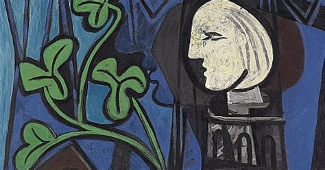 피카소의 누드 관엽식물과 흉상