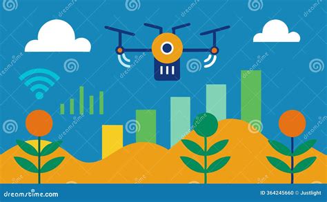 Bar Graph Field From Orange And Blue Gradient Cube Or Box Mesh Array Background Abstract Modern