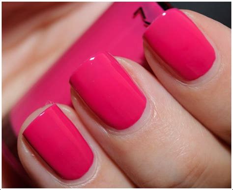 Dark Pink Nail Polish On Nails