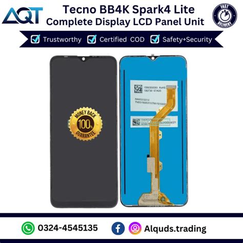 Tecno Bb4k Spark4 Lite Lcd Panel Alqudstrading Aqt