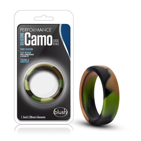 Performance Silicone Camo Cock Ring Green Camoflauge Pleasure Me Sex Toys And Vibrators