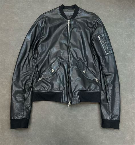 Chrome Hearts Chrome Hearts Ma 1 Leather Jacket Grailed
