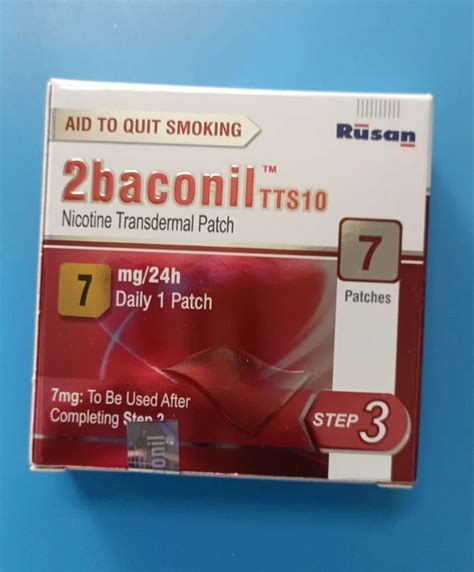 7 Mg Nicotine Transdermal Patch At ₹ 730 Box Vadgaon Pune Id 2853503926362