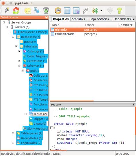 Bases De Datos En Postgresql Creación De Tablas En Postgresql
