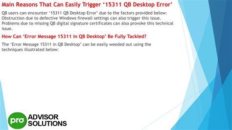 PPT A Quick And Easy Guide To Resolve QuickBooks Error PowerPoint Presentation ID