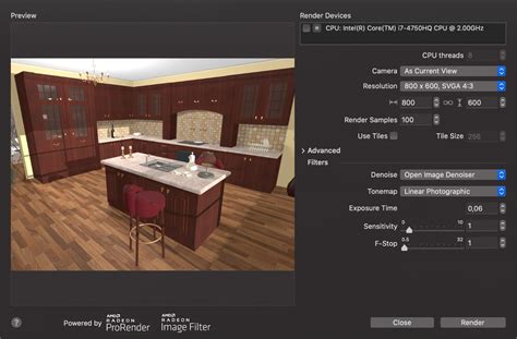 D Rendering With AMD Radeon ProRender Live Home D