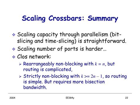 Ppt Ee384y Packet Switch Architectures Part Ii Scaling Crossbar