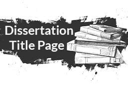 Dissertation Title Page Guide And Examples