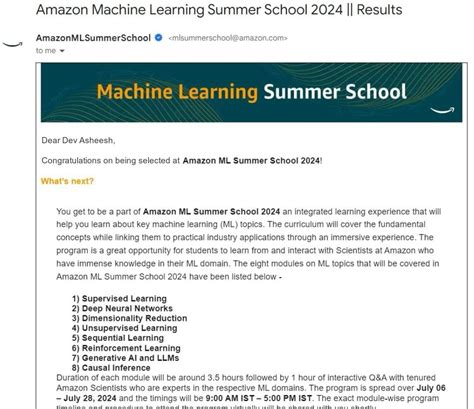 Dev Chopra On Linkedin Amazon Amazonmlsummerschool Amazonmlsummerschool2024 Machinelearning