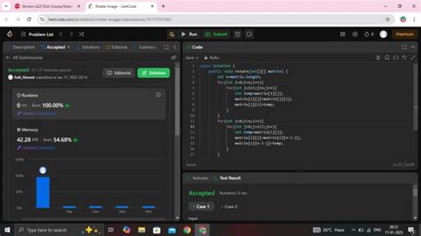 100daysofdsa 100daysofcode Dsa Arrays Matrixrotation