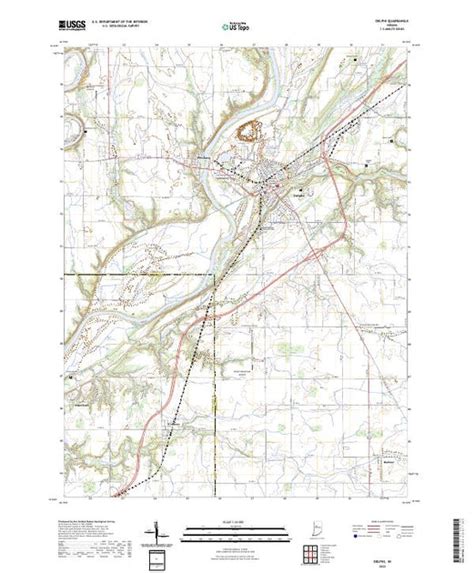 Us Topo 75 Minute Map For Delphi In American Map Store