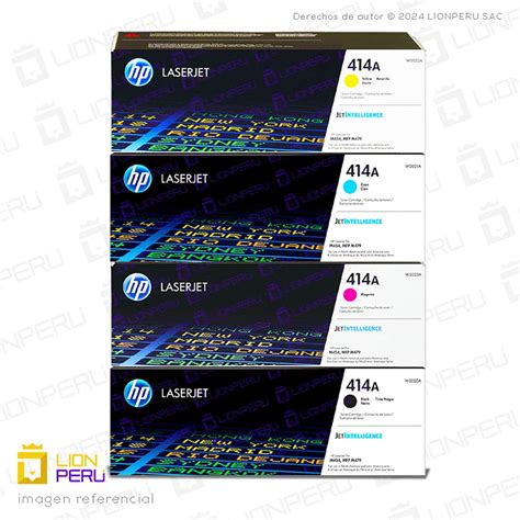 Toner Hp 414a Cartucho Pack Completo Original