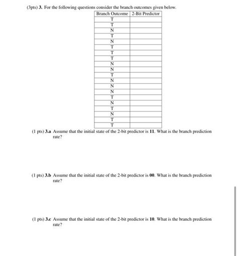 solved 3pts 3 for the following questions consider the