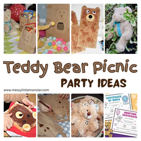 Teddy Bear Picnic Party Ideas Messy Little Monster