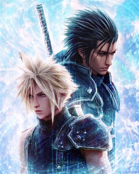 Cloud Strife And Zack Fair Final Fantasy And 2 More Drawn By Tylor