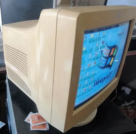 Monitor Ibm Crt Antiguo Vga 15 Pantalla Vintage 2003 Mercadolibre