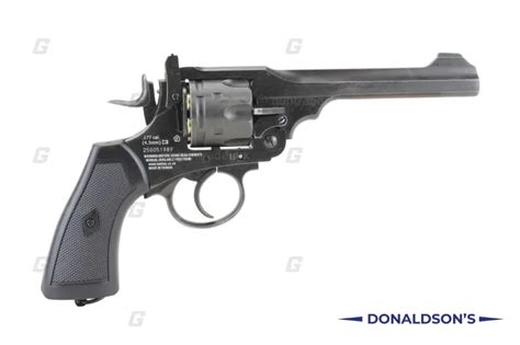 Webley 177 Mkvi Service Revolver Battlefield Finish 25 Guntrader
