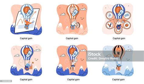 자본 이득 은유 순이익 금전적 이익 성장 그래프 업 경제 성장 투자 소득 개념에 대한 스톡 벡터 아트 및 기타 이미지 개념 경제 그래프 Istock