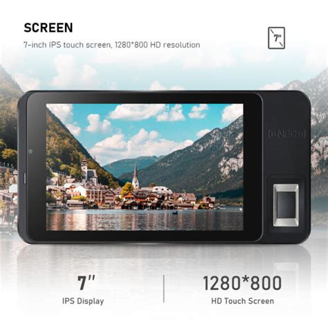 Fp07 7 Inch Biometric Tablet Hfsecurity Biometric Solution