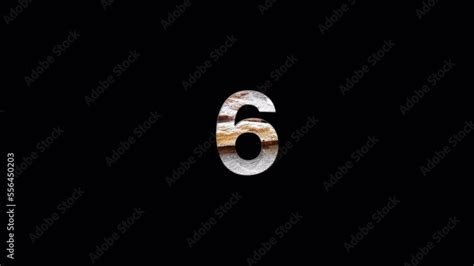 Animation Grunge Concrete Text Number Countdown From Zero Modern 3d Animated Numerals On Black